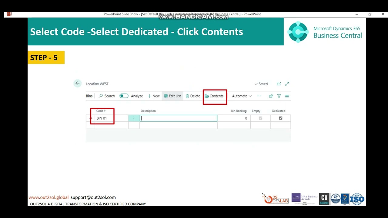 SET DEFAULT BIN CODES In D365 Business Central - YouTube