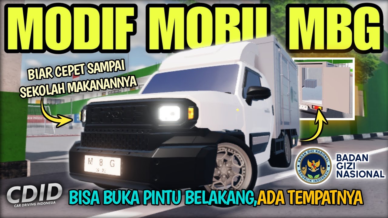 MODIF MOBIL MBG BARU CDID NON-GP ALA TUNED, BISA BUKA PINTU BELAKANG ...