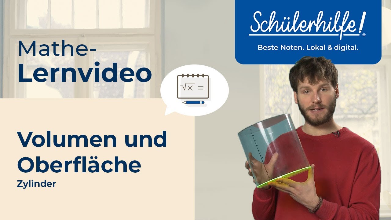 Zylinder Volumen und Oberfläche | Kreis und Zylinder 🎓 Schülerhilfe ...