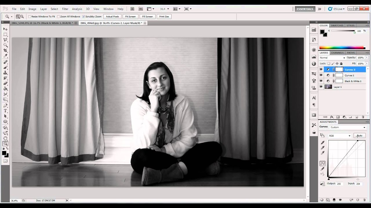 Black And White :: Photoshop Detailed Tutorial :: iamjohnwhite - YouTube