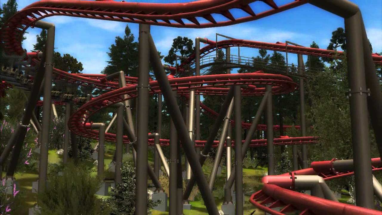 RCT3 - Picea (Vekoma Family Invert - RCTLOUNGE SPOTLIGHT) - YouTube