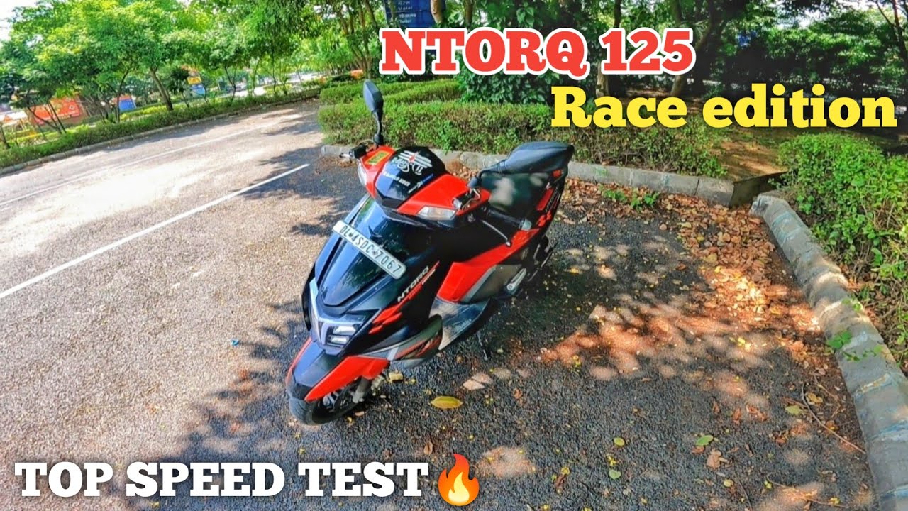 Ntorq 125 race edition top speed test 🔥 | Ntorq race edition top speed ...