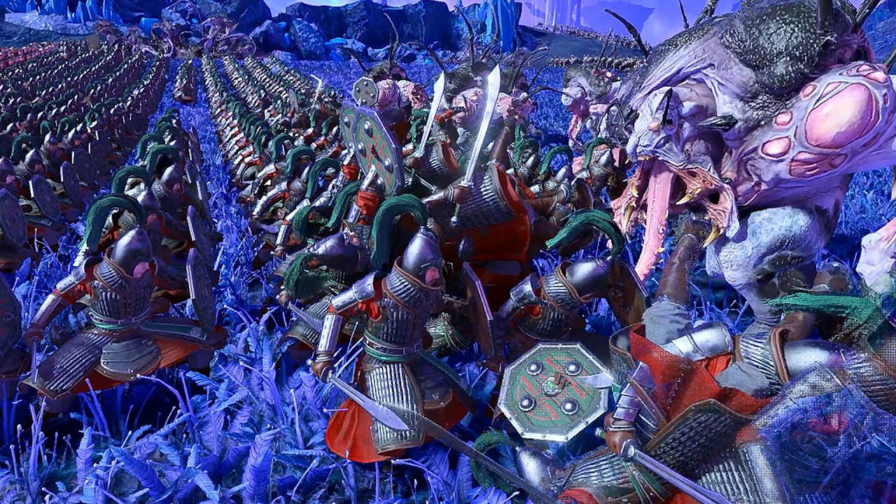 Total War Warhammer 3 | The Intense War: Dragon Blood Shugengan Lord VS ...