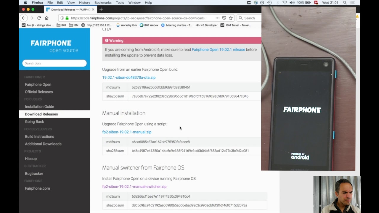Installing Fairphone Open Android OS on a Fairphone2 - YouTube