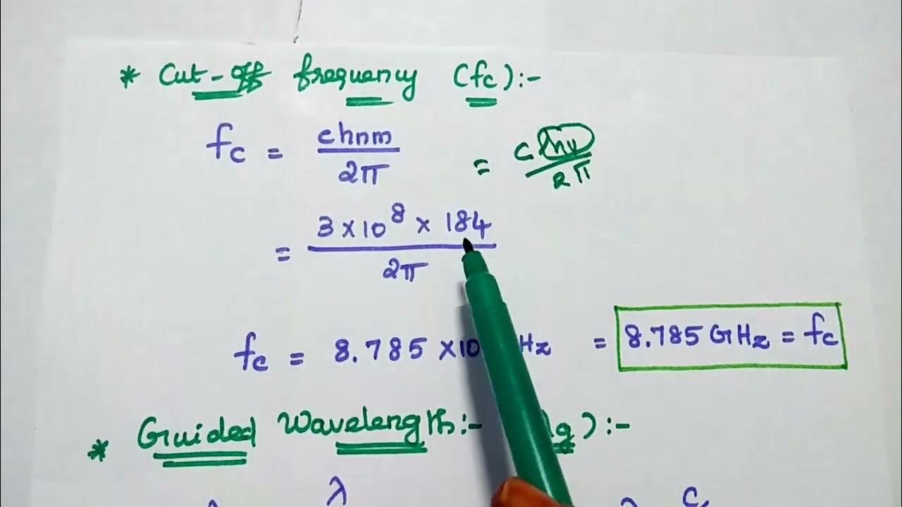 03- Bandwidth Problem solved in Circular Waveguide - YouTube