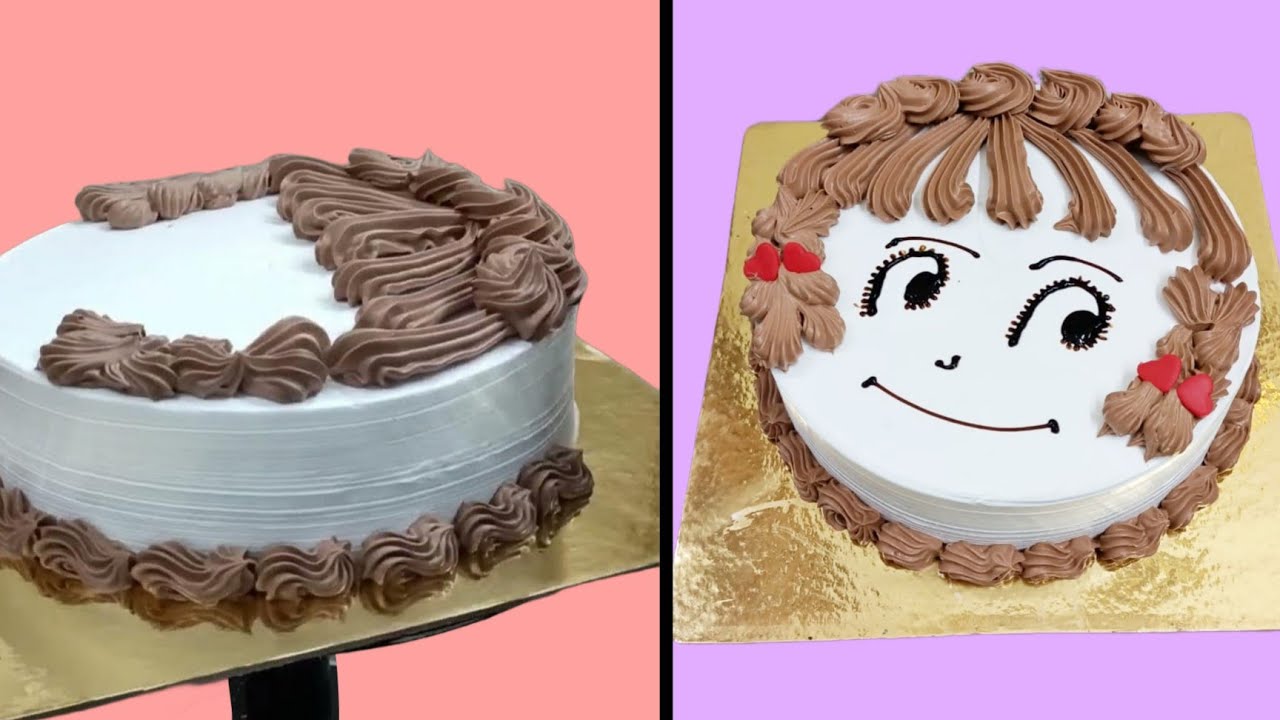 Doll Face Cake Making Tutorial | How to Make Doll Face Cake Design ...
