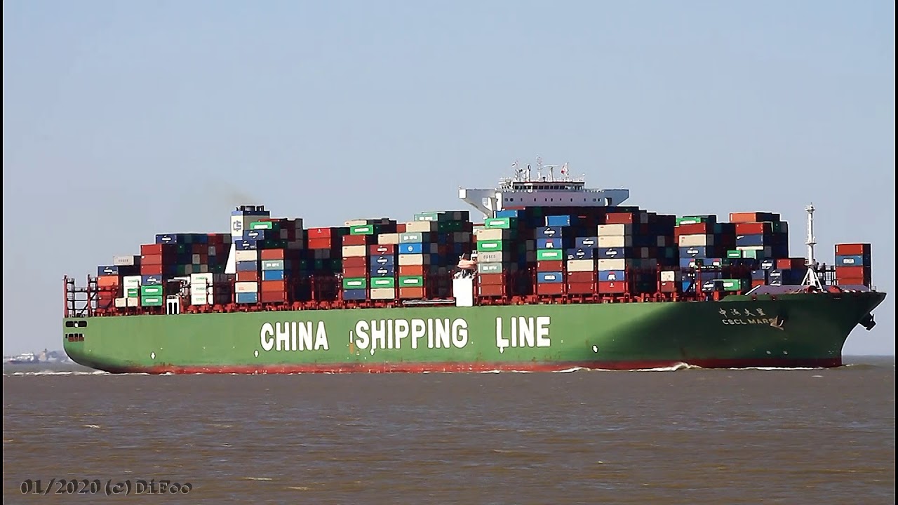 CSCL MARS | Elbe Höhe Otterndorf - YouTube