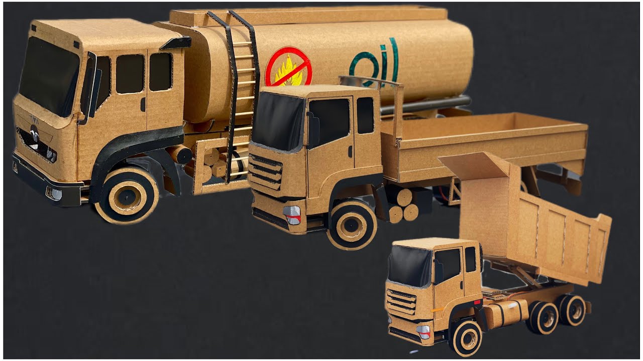 3 Amazing Cardboard Project At Home.. - YouTube