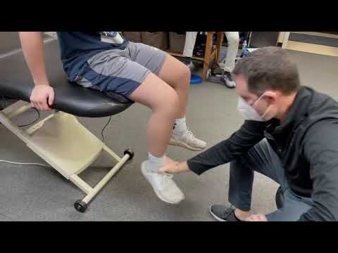 End-range overpressure with PROM Knee Flexion and Extension - YouTube