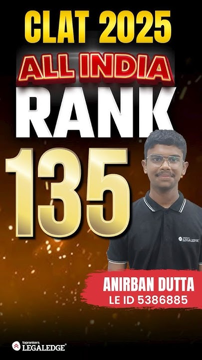 CLAT 2025 Topper AIR 135 Anirban Duta Shares His Journey | CLAT Results 2025 - YouTube