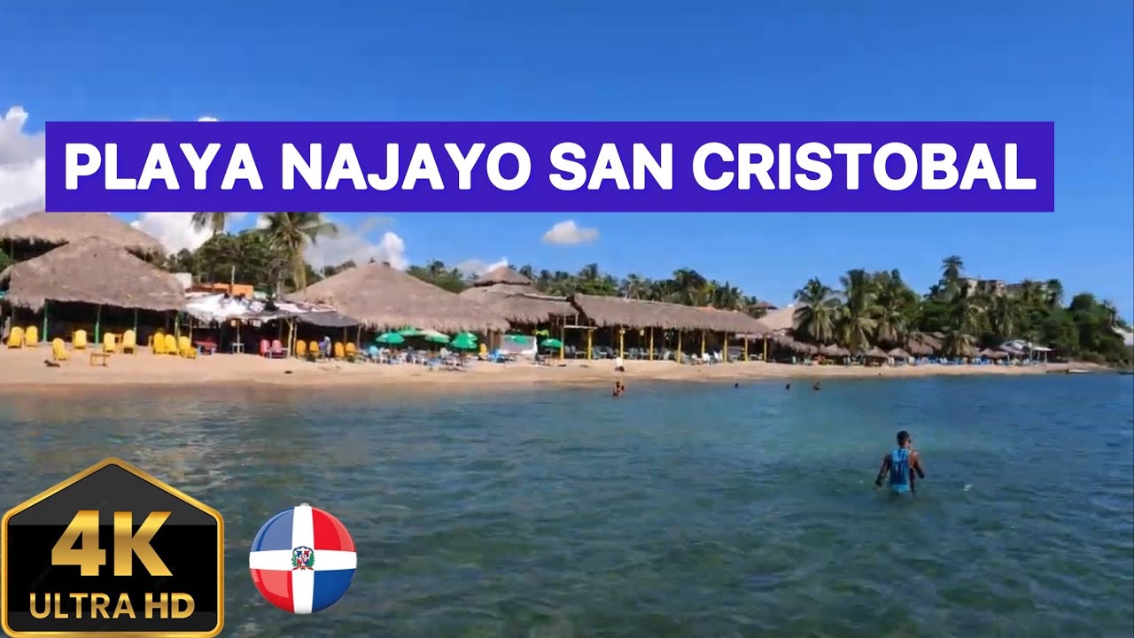 【4K】CAMINANDO POR LA PLAYA DE NAJAYO SAN CRISTOBAL REPUBLICA DOMINICANA ...