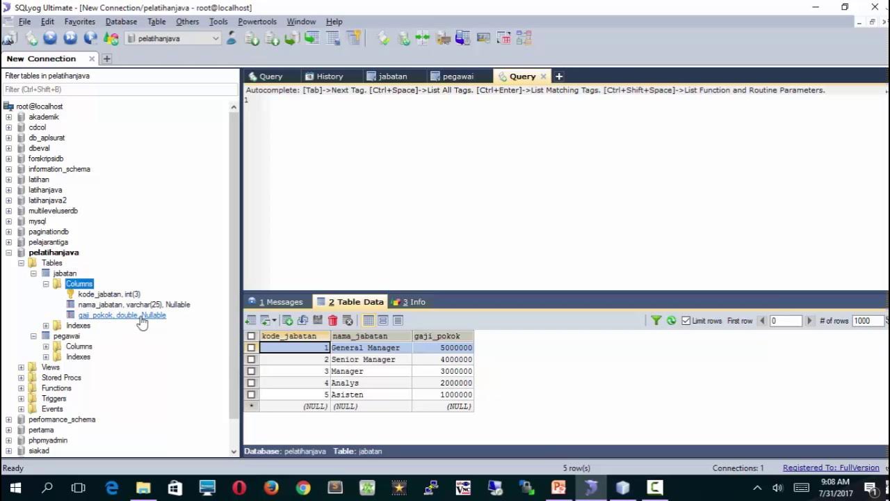 Implement CRUD in Netbeans - YouTube