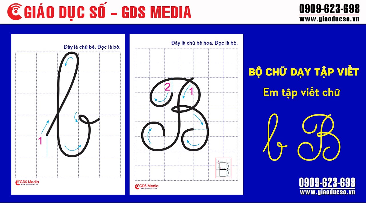 Hướng dẫn cách viết chữ b - YouTube
