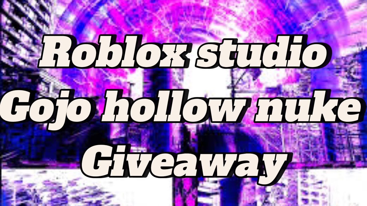 Hollow nuke Giveaway|Roblox studio - YouTube