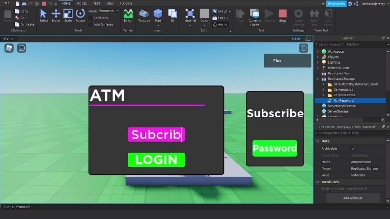 Roblox Atm System | Login System - YouTube