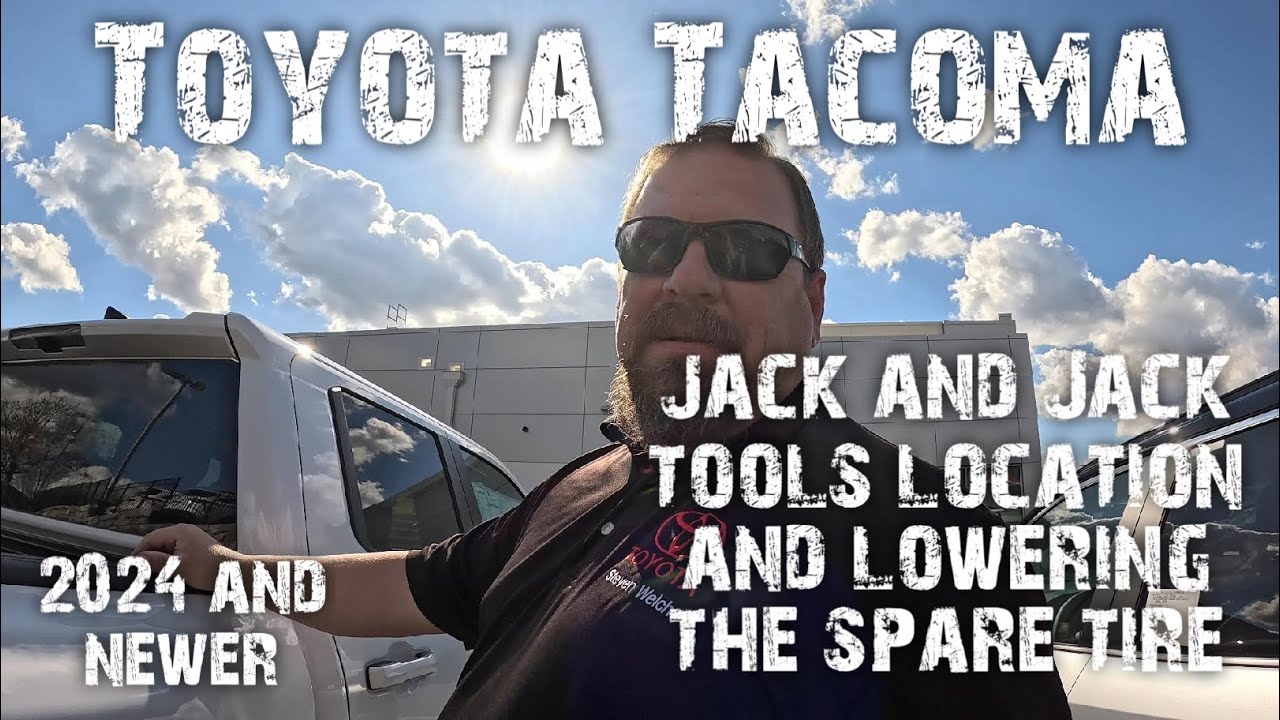 2024 Toyota Tacoma Jack and tools location and lowering spare tire ...