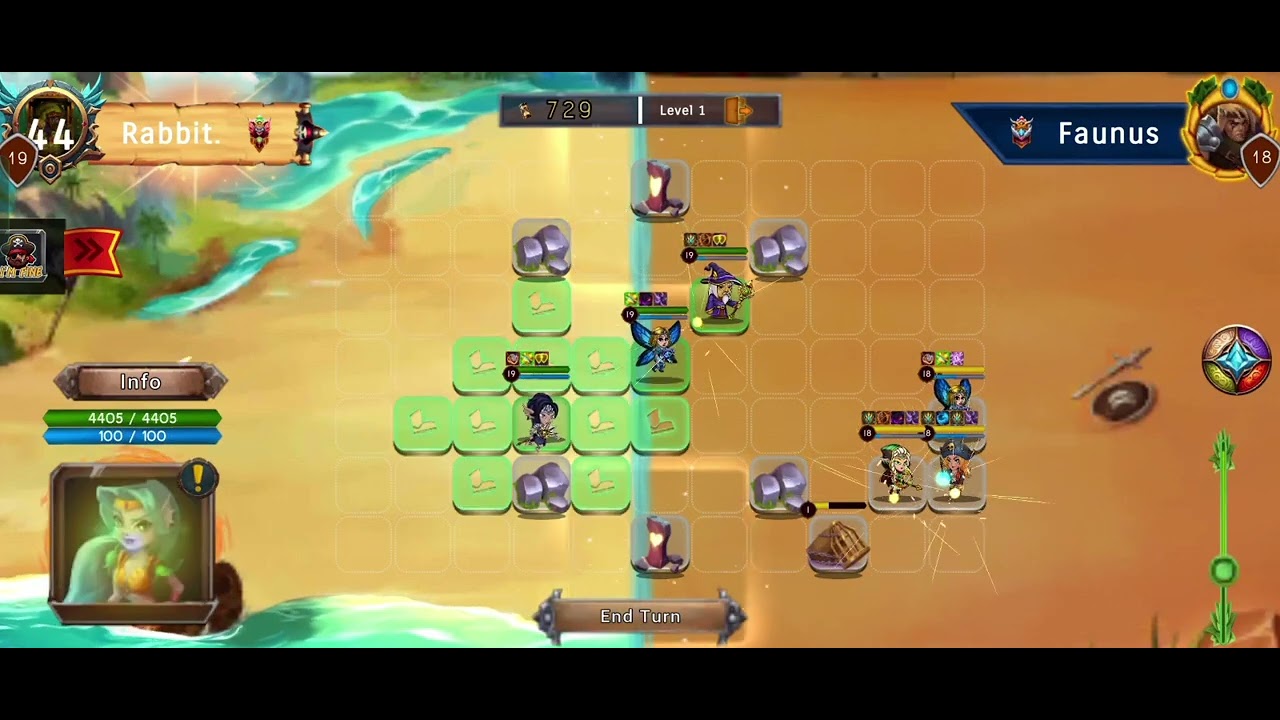Forest Knight - Game NFT . Season 5. Arena mode: Rabbit vs Faunus - YouTube