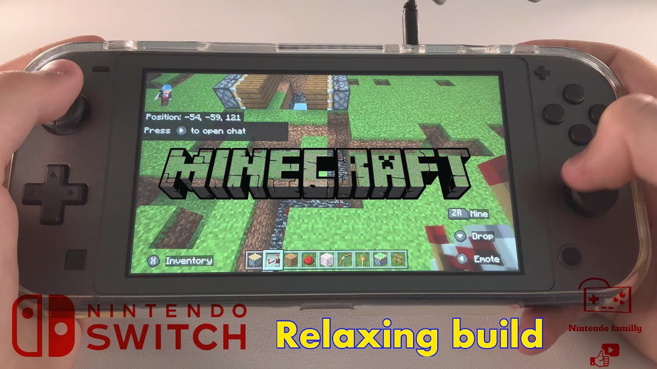 Minecraft Nintendo Switch Lite gameplay 4k - YouTube