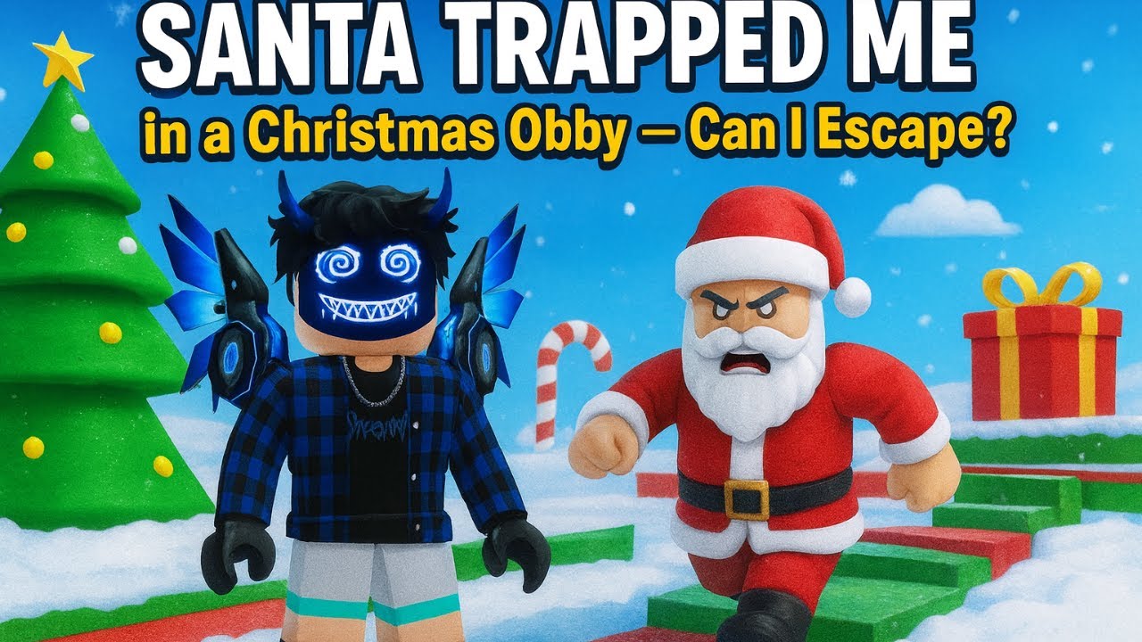 Santa TRAPPED ME in a Christmas Obby… Help! - YouTube