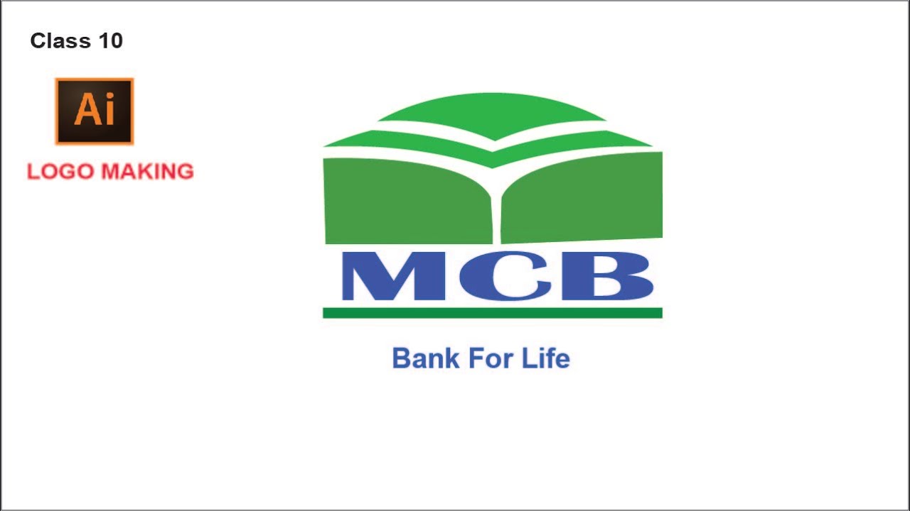 MCB BANK Logo On Illustrator | Logo On Illustrator | Different tool in ...