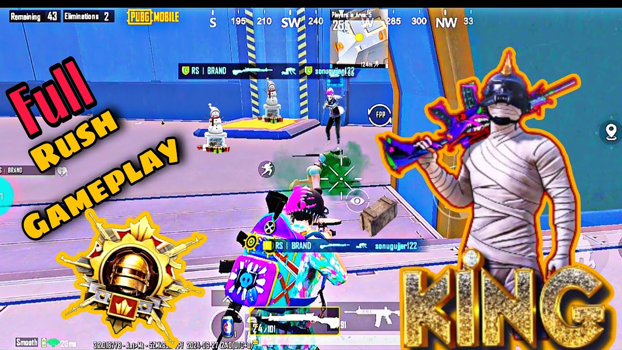 Wow 😯 Full Rush Gameplay in Hotdrop Test in Aqua r2 🥰 PUBG mobile | # ...