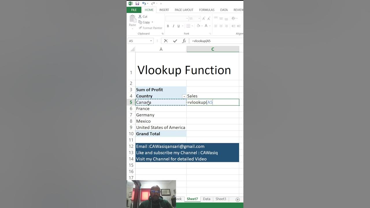 Vlookup Function Excel Part 1 - YouTube