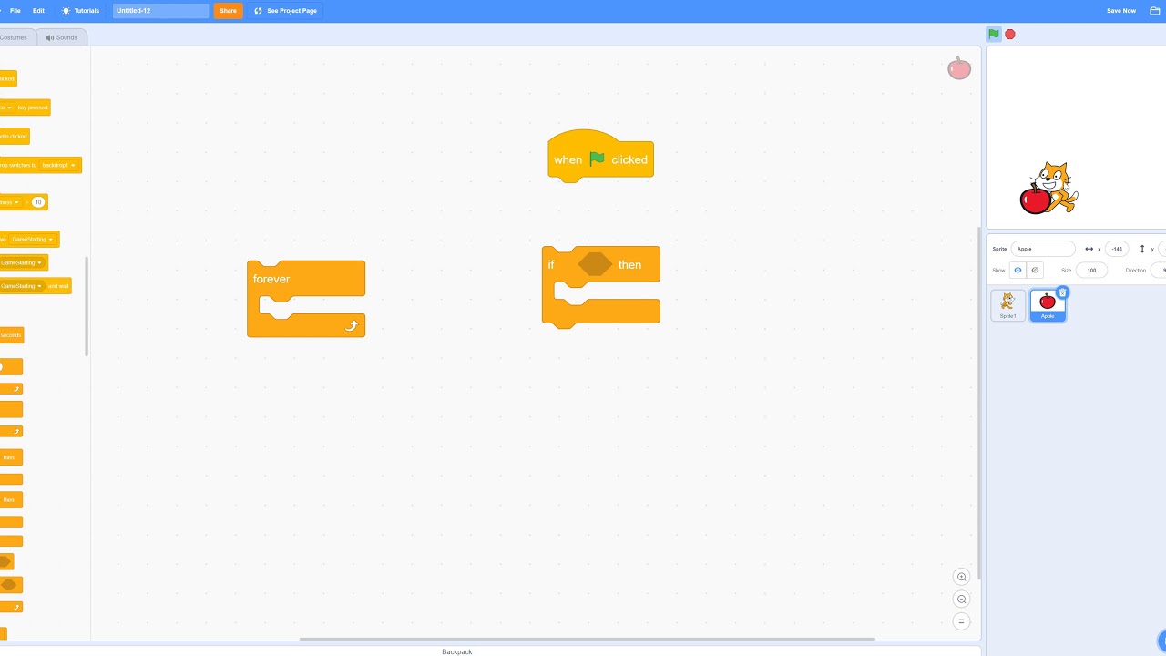 Scratch 07 - Object interaction - YouTube