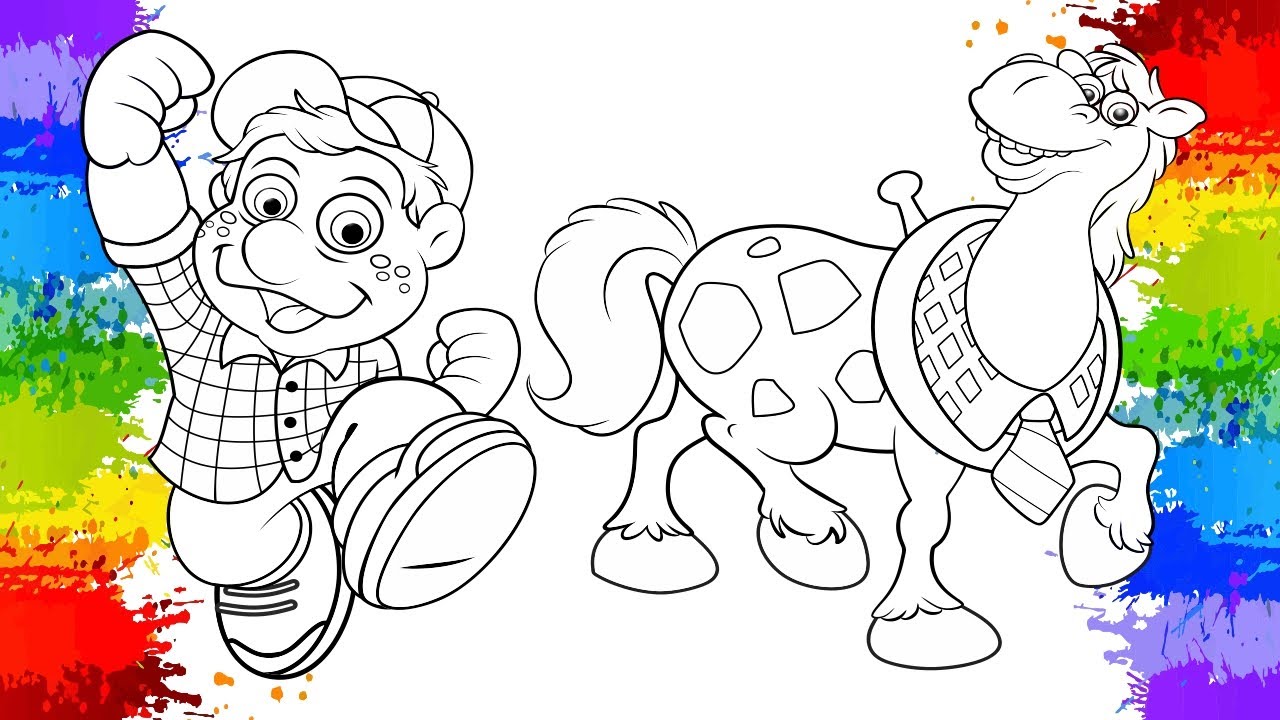 COLORINDO Júlio e Alípio Cocoricó - Desenho Kids Brasil - YouTube