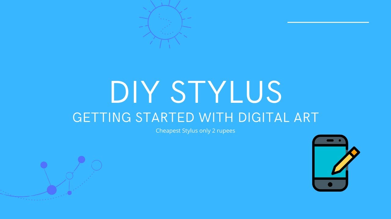 Cheapest Stylus | DIY Stylus | Getting started with Digital Art - YouTube