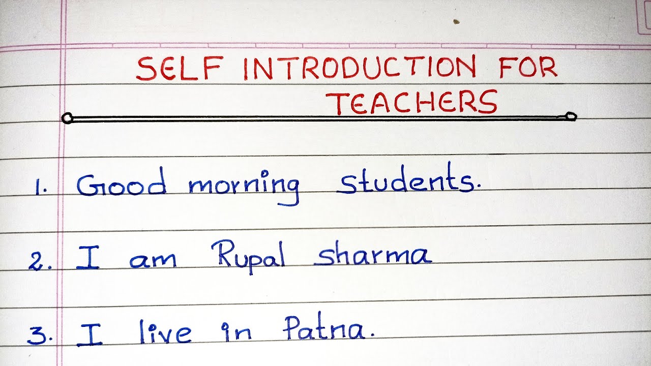 Teachers Self Introduction First Day In Class Teachers Introduction Teachers Self Introduction First Day In Class Teachers Introduction