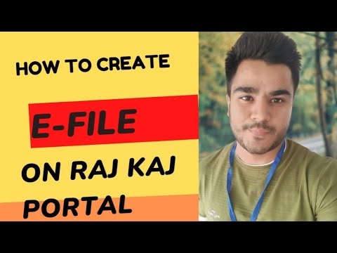 How to create Efile on Raj Kaj/E- filing on Raj Kaj Portal.#rajkaj ...