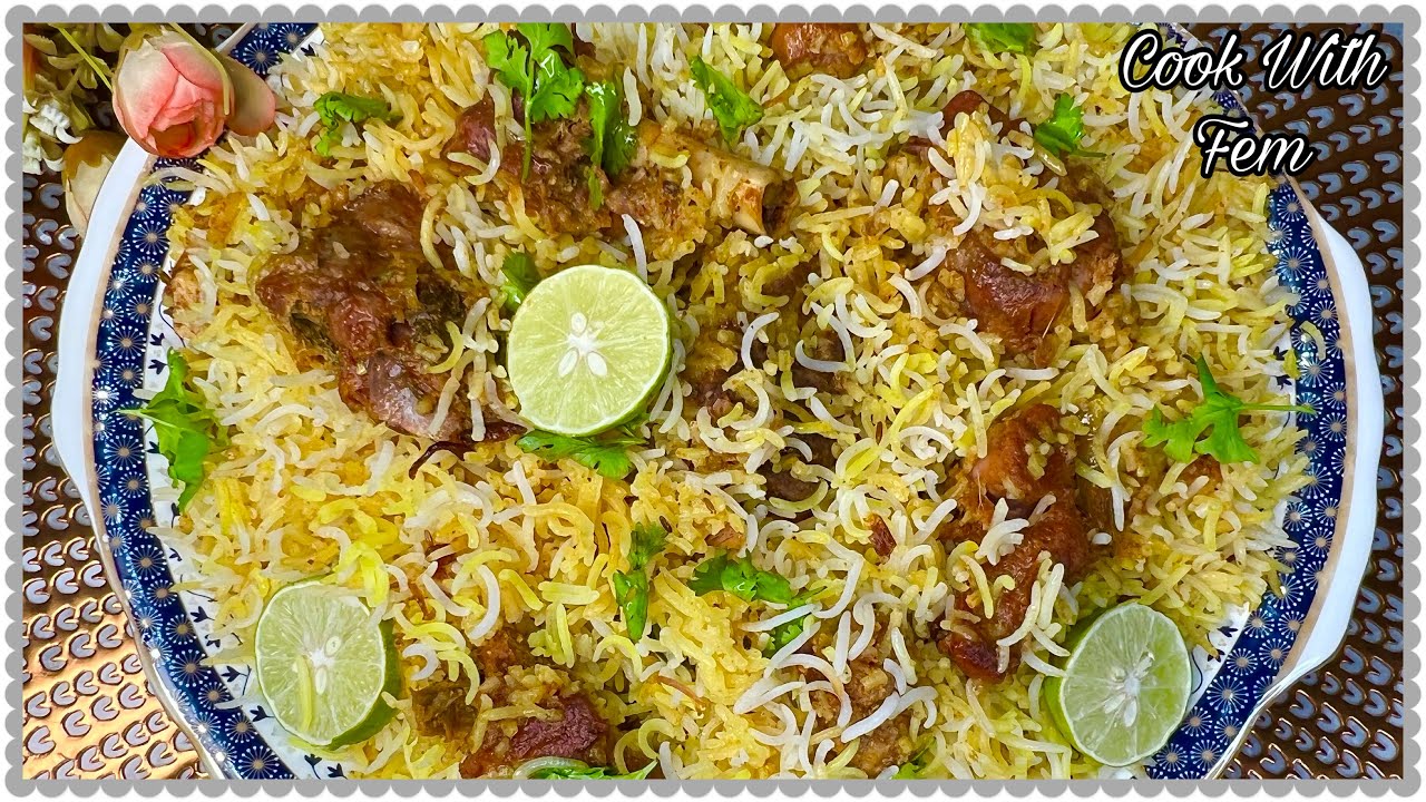 World Famous Hyderabadi Mutton Dum Biryani Bawarchi Style | मटन बिरयानी ...