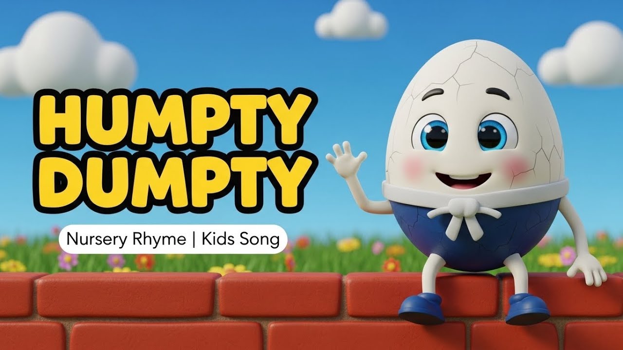 🥚🎶 Humpty Dumpty Nursery Rhyme | Kids Learning Song | Trendy Counting ...