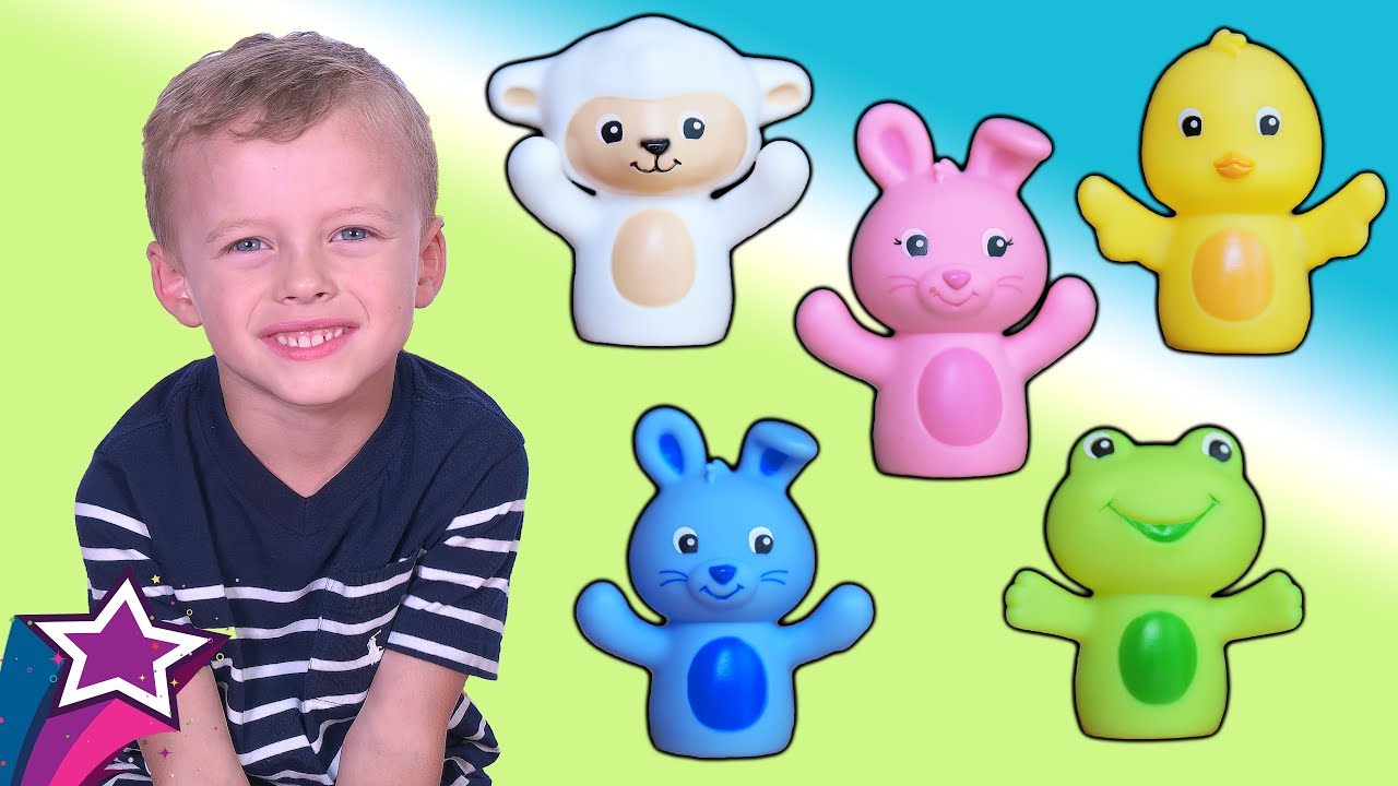Learn Colors with Finger Family Song Cute Boy Introduces Colors Sings ...