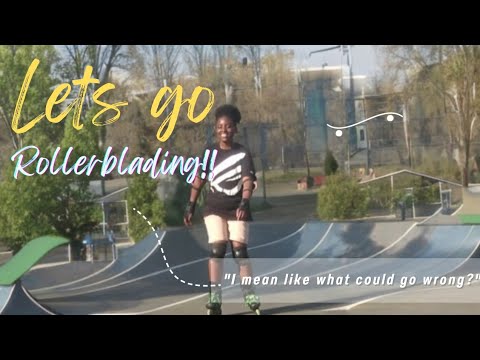 1st time rollerblading lets go! #rollerblading #fun #sports - YouTube