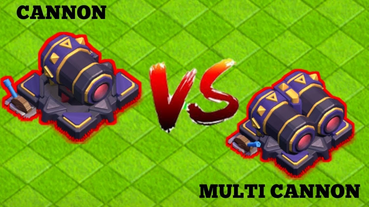 Cannon Vs Multiple Cannon | Who Will Win! Clash of clans part1 - YouTube