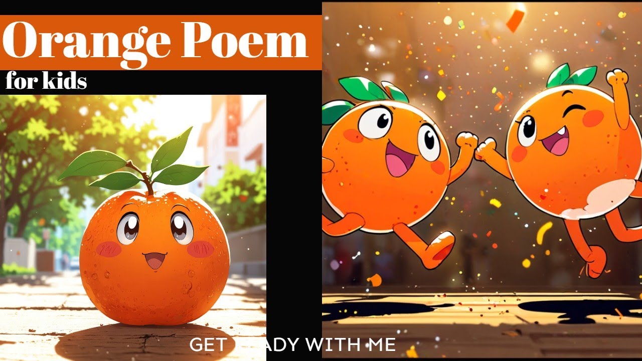 🍊 Orange Poem for Kids | Fun Learning Colors & Fruits - YouTube