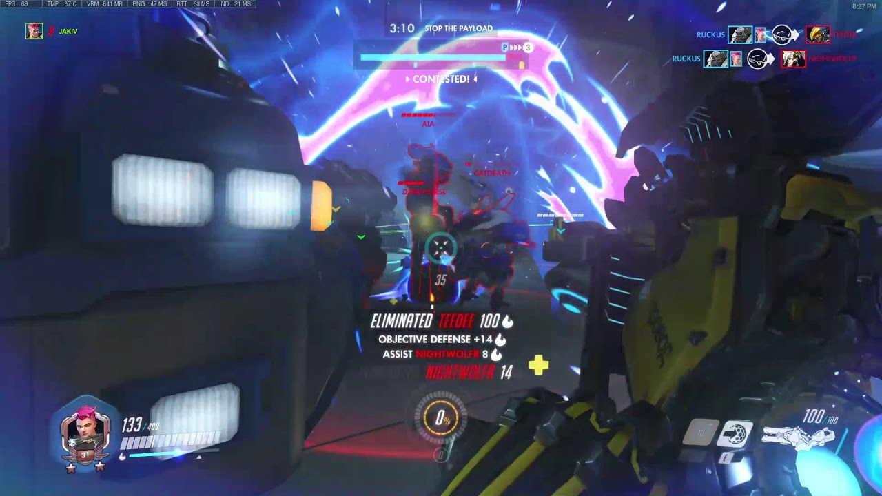 Overwatch The Zarya + Winston Ult Combo!!! - YouTube