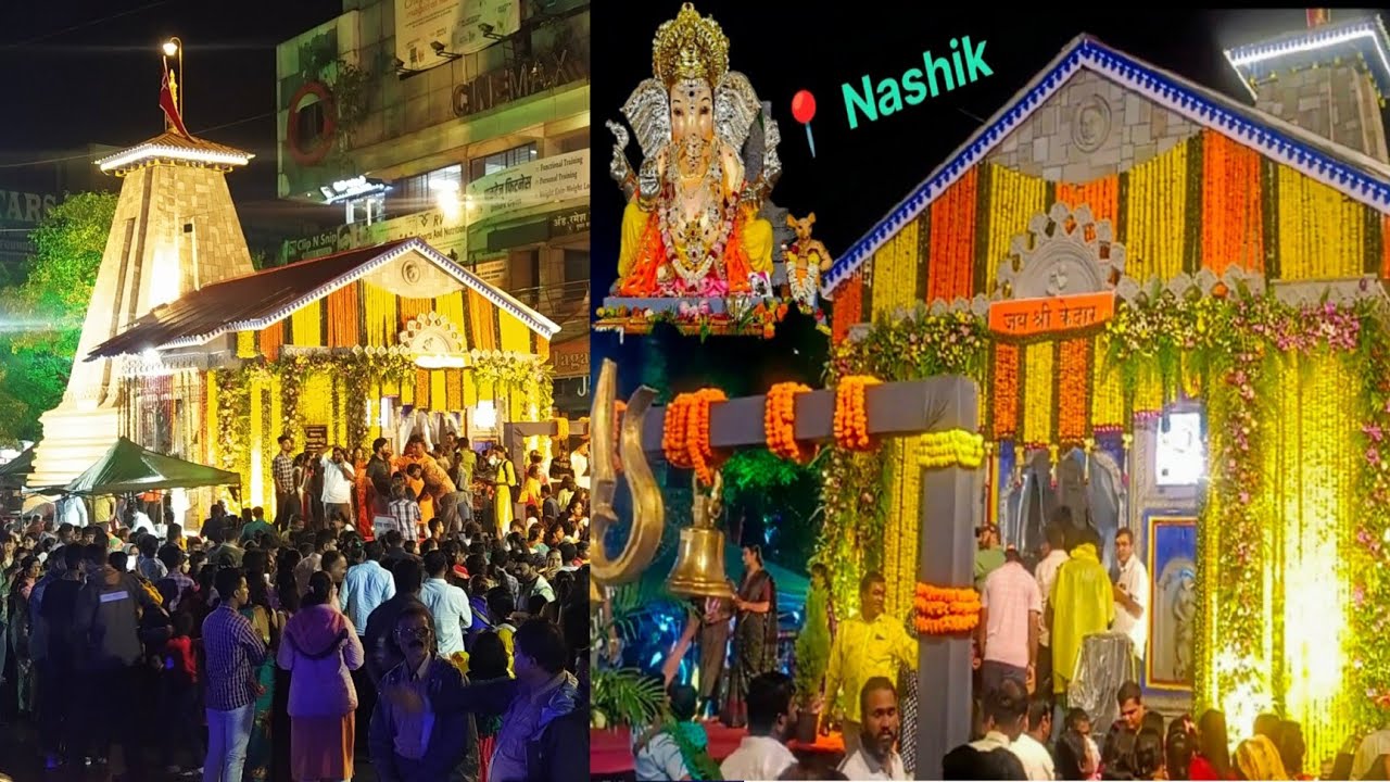|| kedarnath temple theme, Nashik road, 2023 || ganpati bappa morya 🙏 ...