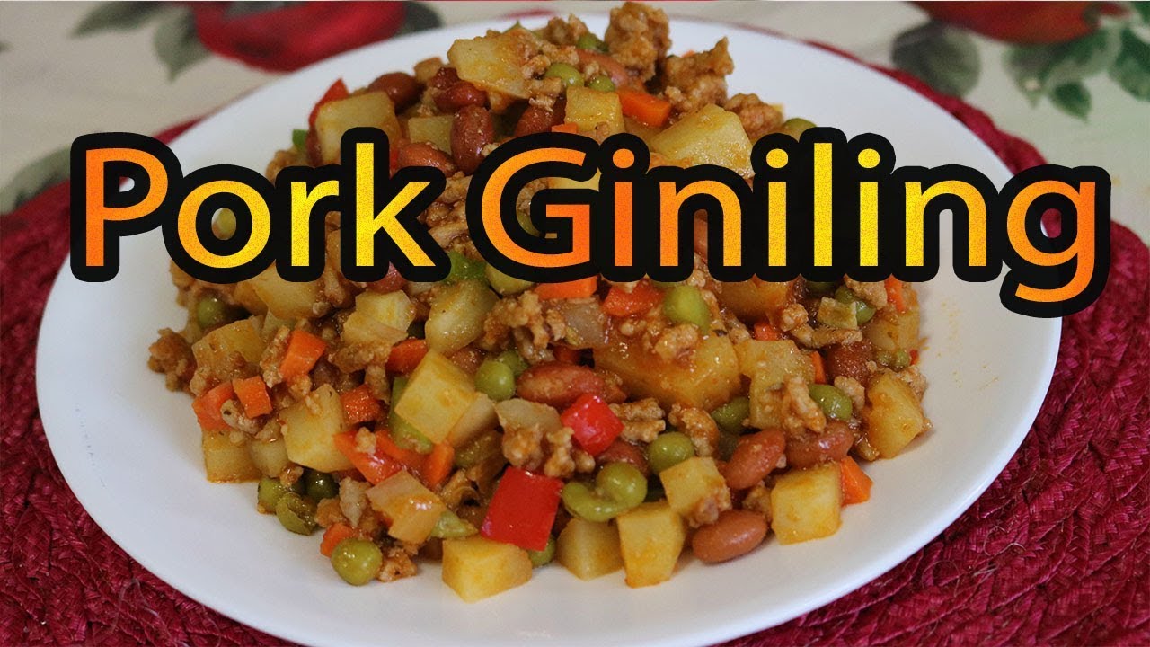 How to cook Pork Giniling - YouTube