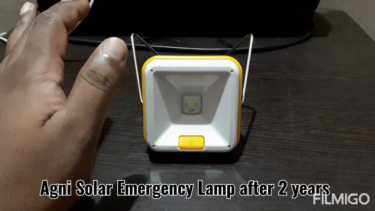 Agni Solar Emergency Lamp after 2 years || Solar Emergency Lamp review ...
