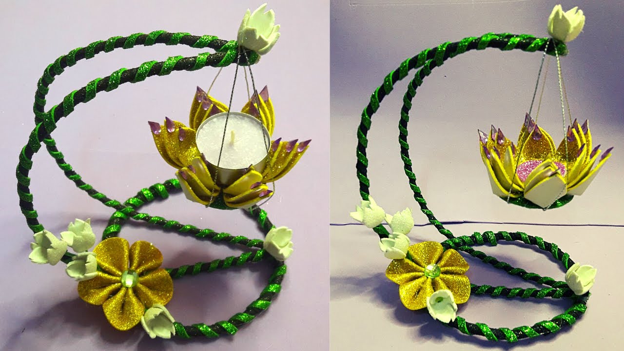 DIY CANDLE HOLDER | HOW TO MAKE EASY AND STYLISH CANDLE HOLDER | MJ ...