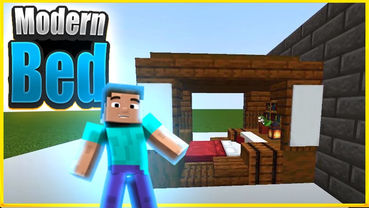 How to Make a King Size Bed in Minecraft | Minecraft Room Design - YouTube