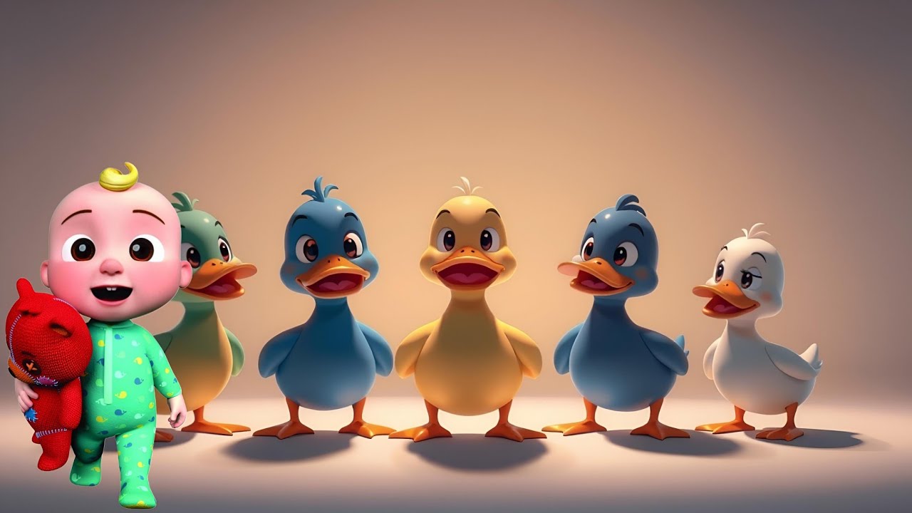 Five Little Duckies Out One Day | New Version 2025 🦆 | Nursery Rhymes ...