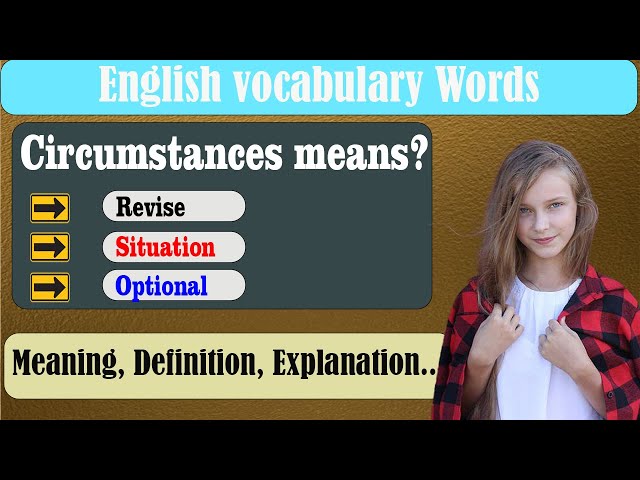 Circumstance Definition