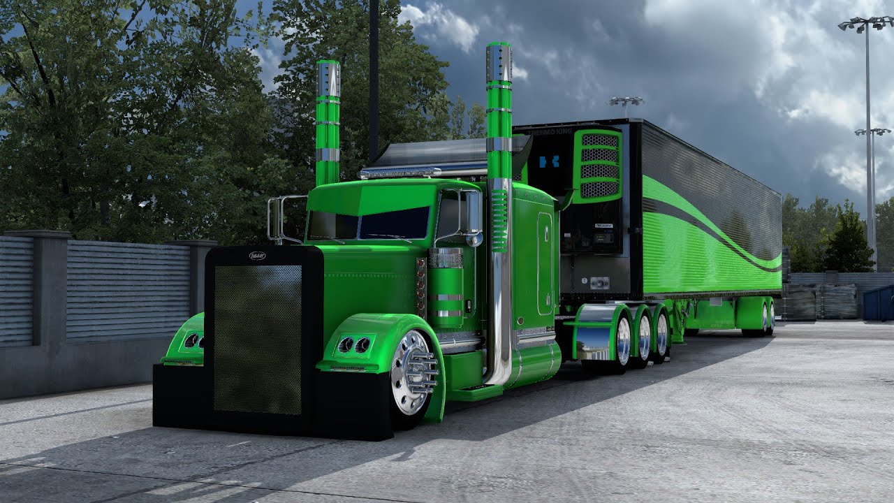 American truck simulator 1.45| custom peterbilt 389 phantom edition ...