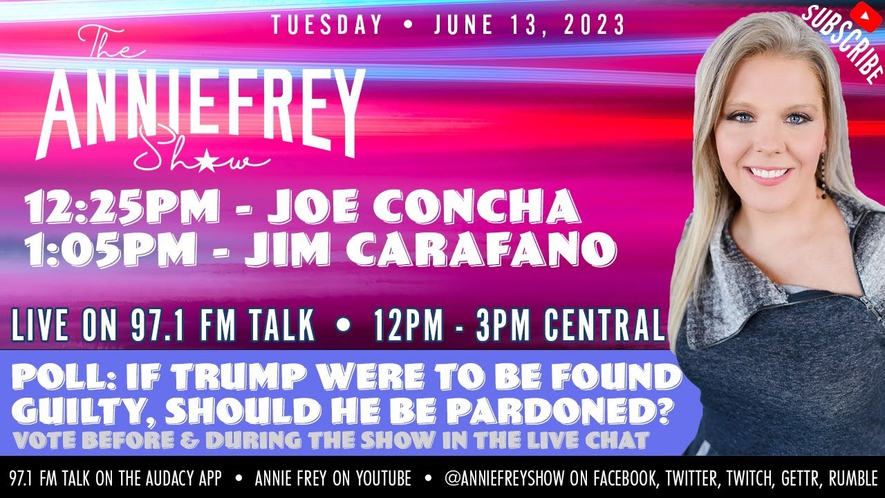 Burisma Biden, Trump Arrives in Miami, Pardons • Annie Frey Show 6/13 ...