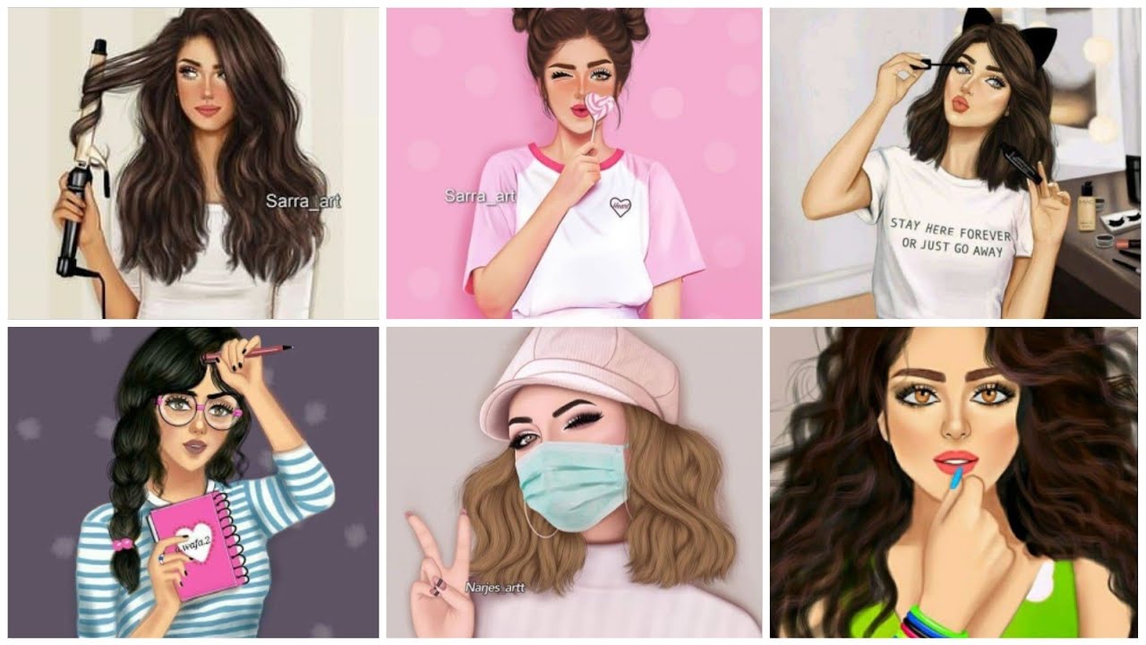 Cute 😍 and pretty girls cartoon dp || cartoon dpz for girls #cartoondpz ...