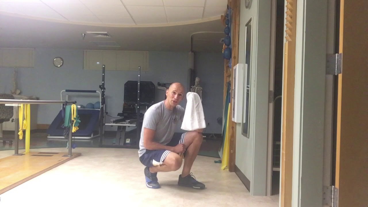 Towel Hamstring Curls - YouTube