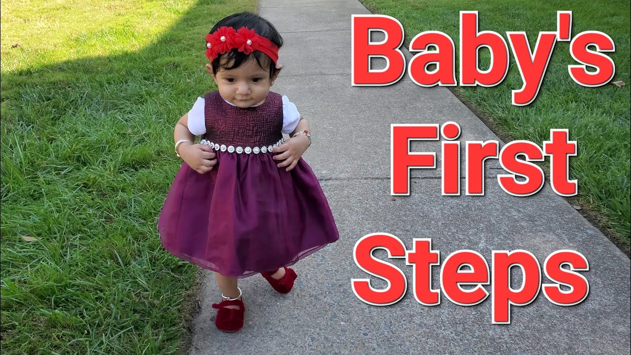 First time baby walking | 10 month baby walking | Baby first step ...